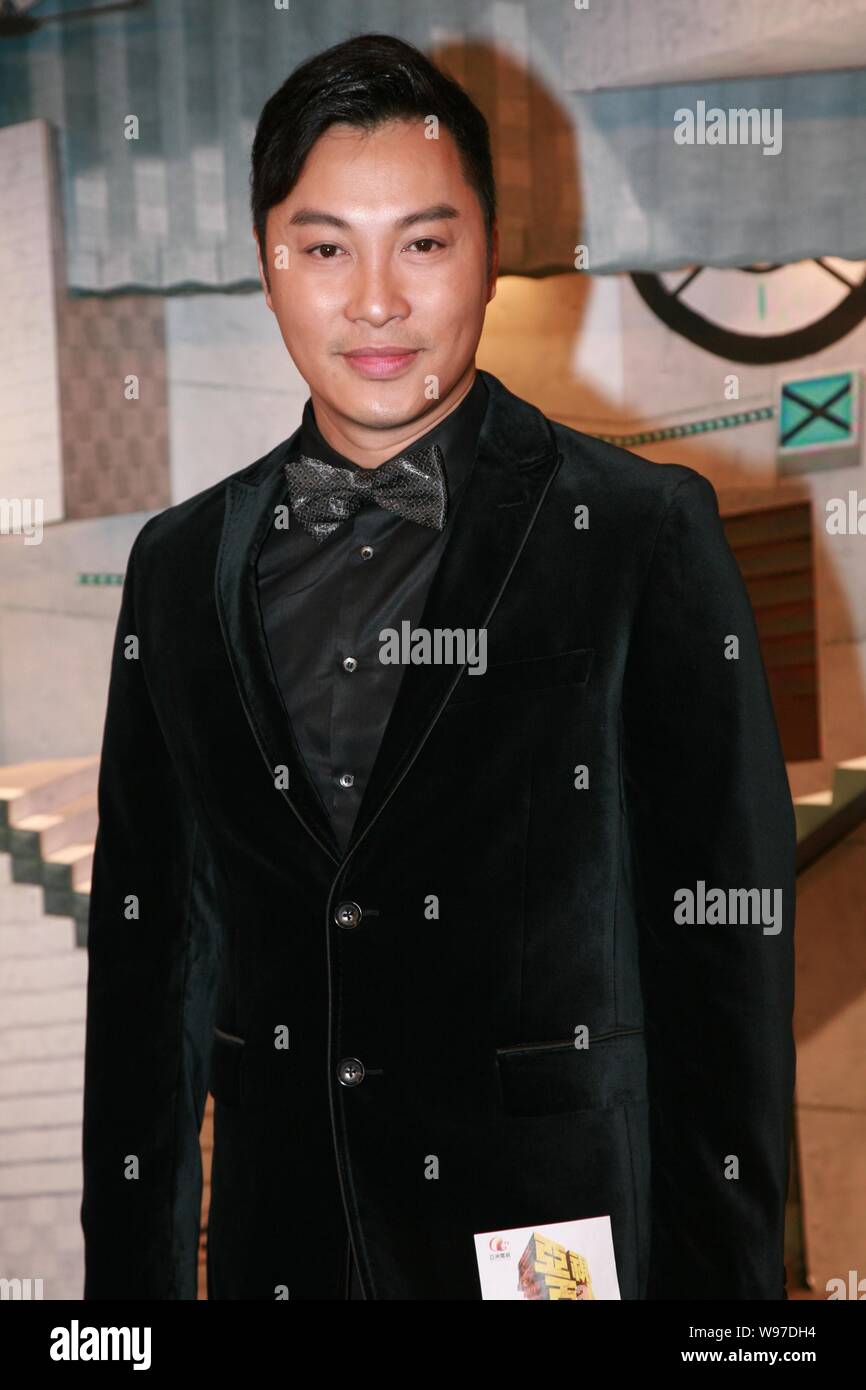 Hong Kong actor and singer Patrick Tam poses during a TV programme, ATV ...