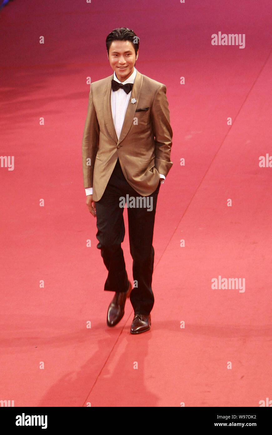 Chinese actor Chen Kun is pictured during the global premiere ceremony ...