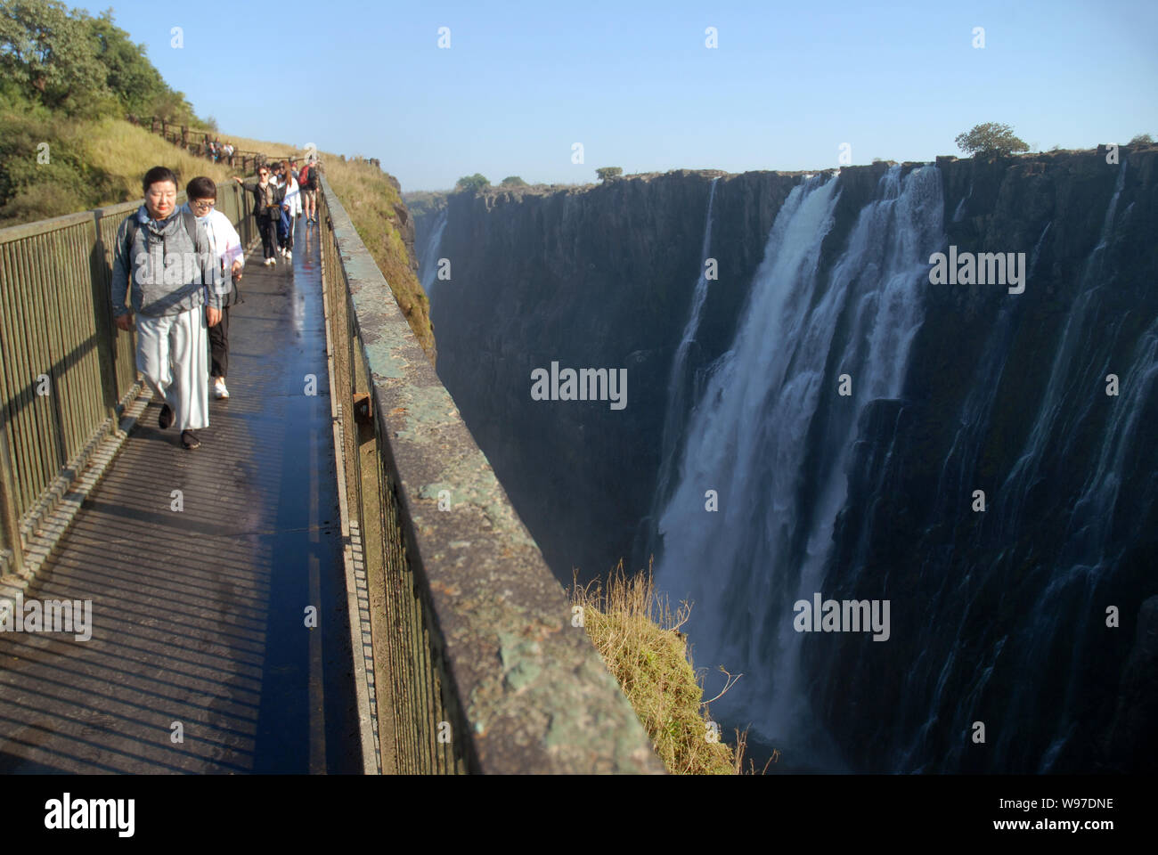 Victoria Falls Waterfall, LIVINGSTONE, ZAMBIA Stock Photo - Alamy