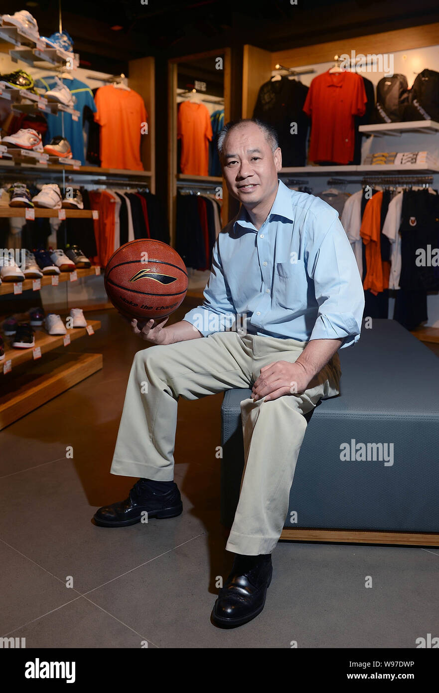 --FILE--Former Olympic gymanstics champion Li Ning, chairman of Li Ning ...