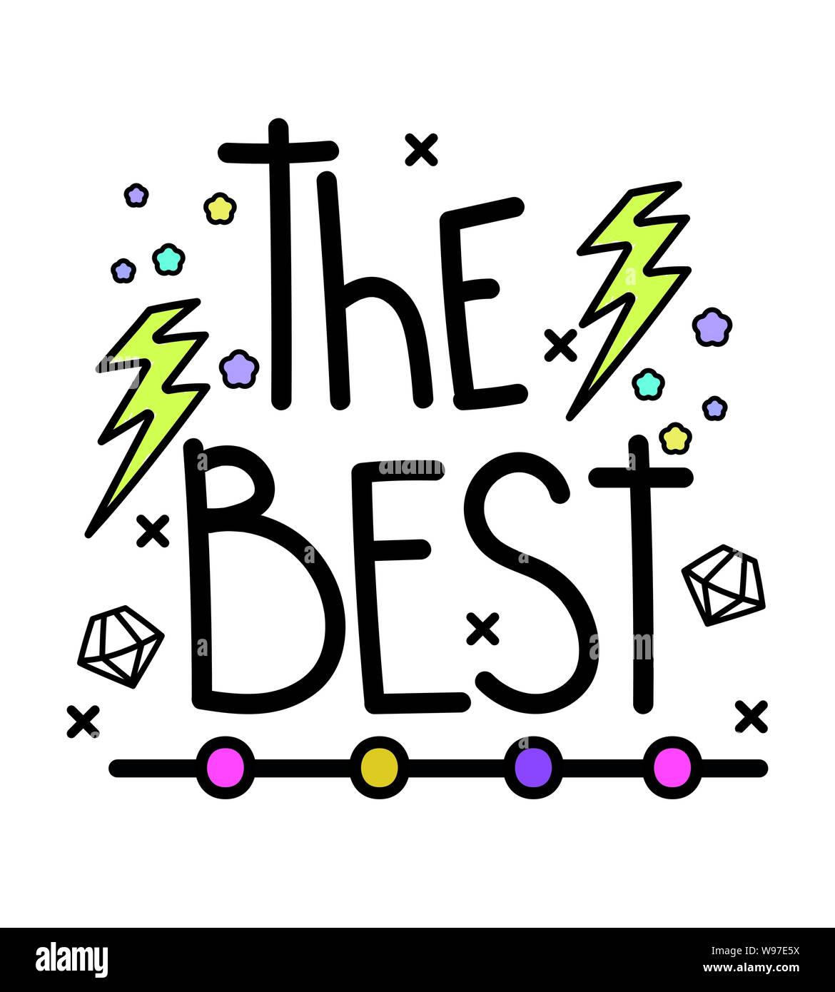 handwritten messages white background the best vector illustration ...