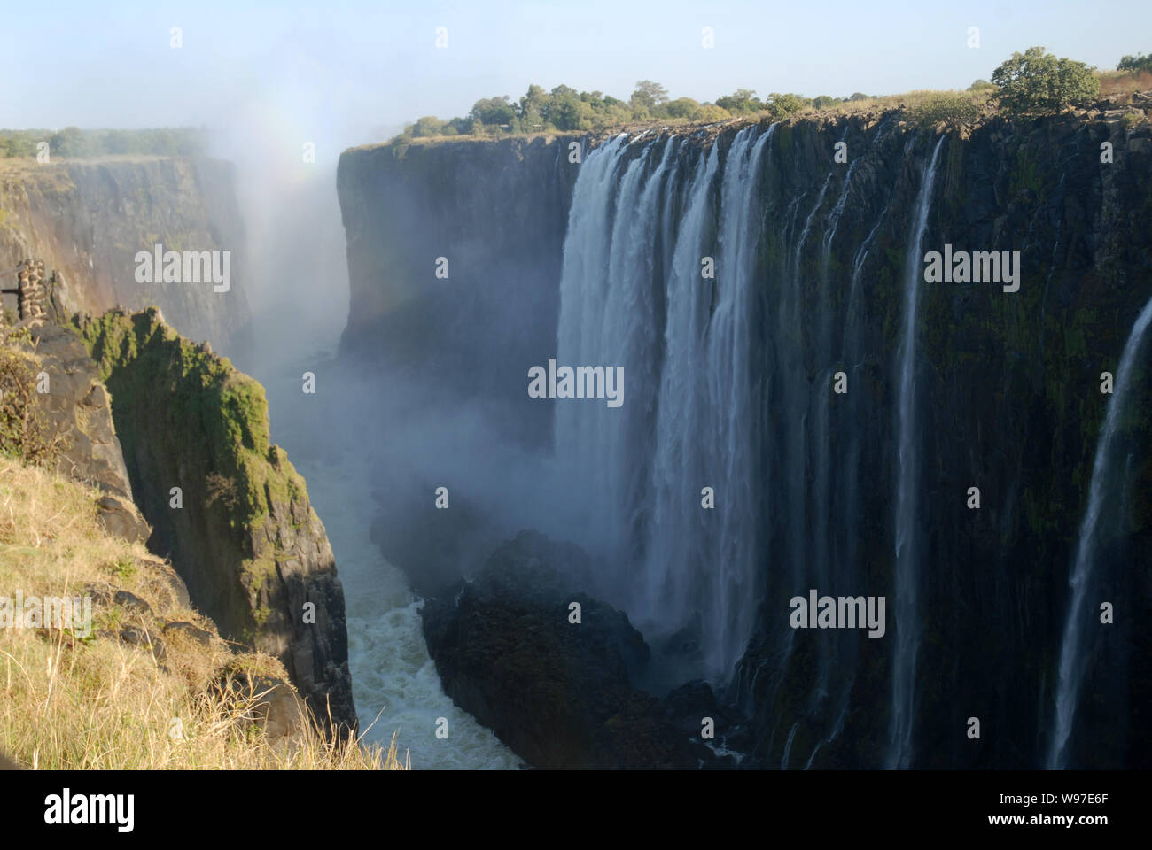 Victoria Falls Waterfall, LIVINGSTONE, ZAMBIA Stock Photo - Alamy