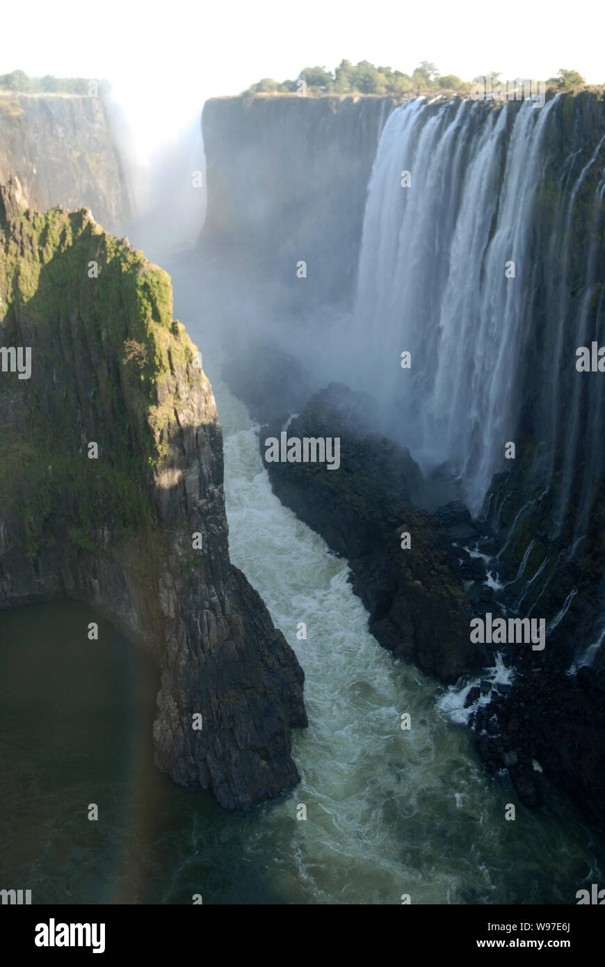 Victoria Falls Waterfall, LIVINGSTONE, ZAMBIA Stock Photo - Alamy