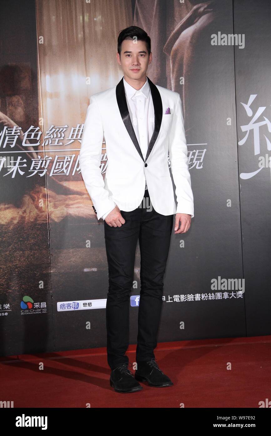 Thai actor Mario Maurer poses at a press conference for the remade Thai ...