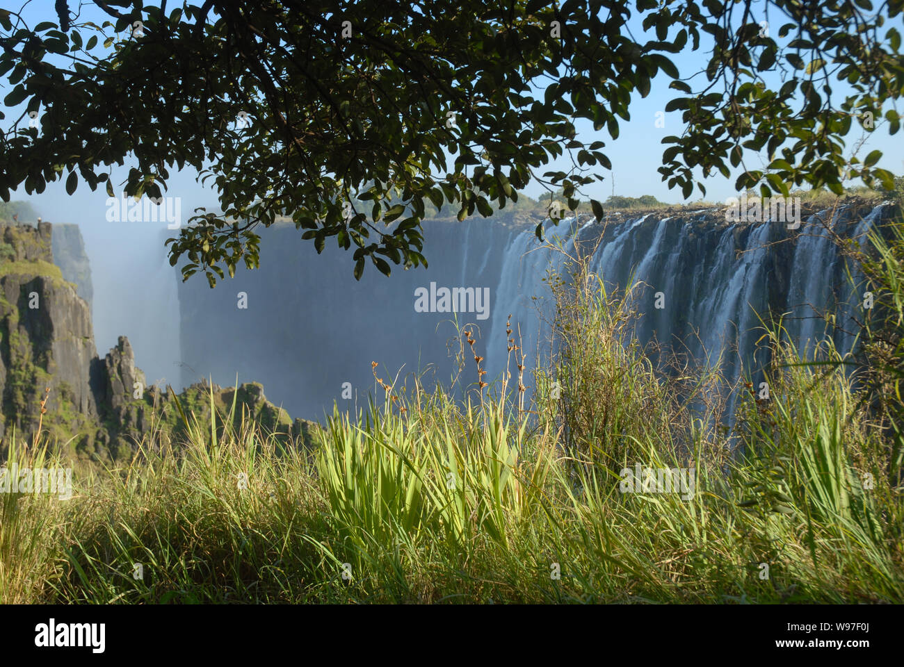 Victoria Falls Waterfall, LIVINGSTONE, ZAMBIA Stock Photo - Alamy
