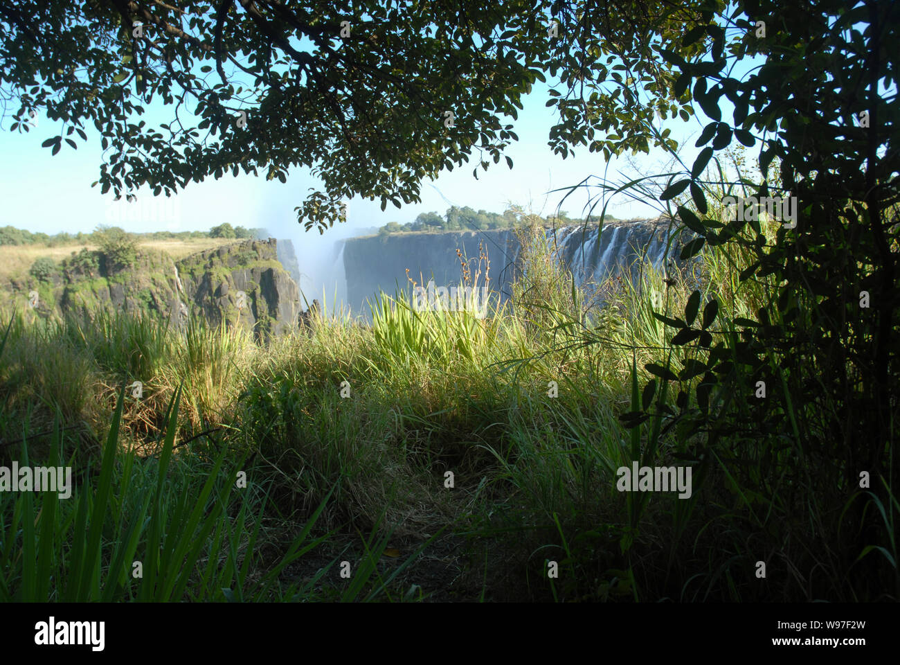 Victoria Falls Waterfall, LIVINGSTONE, ZAMBIA Stock Photo - Alamy