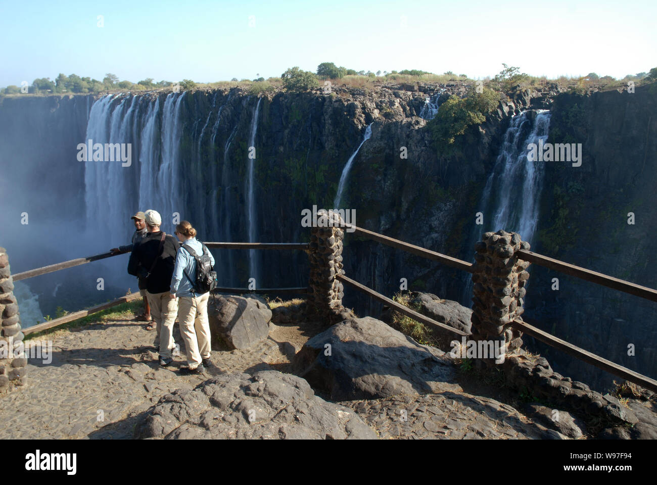 Victoria Falls Waterfall, LIVINGSTONE, ZAMBIA Stock Photo - Alamy