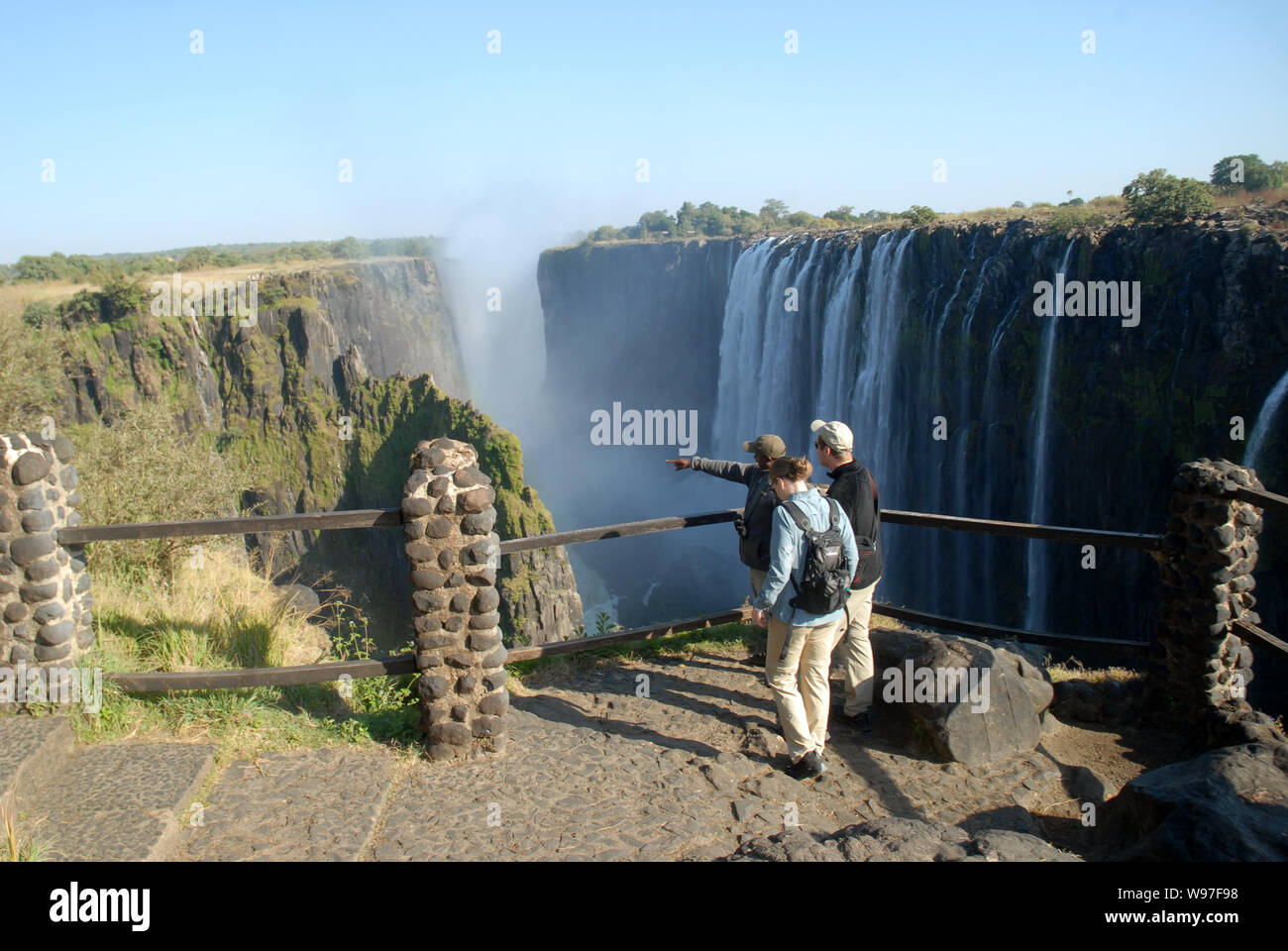 Victoria Falls Waterfall, LIVINGSTONE, ZAMBIA Stock Photo - Alamy