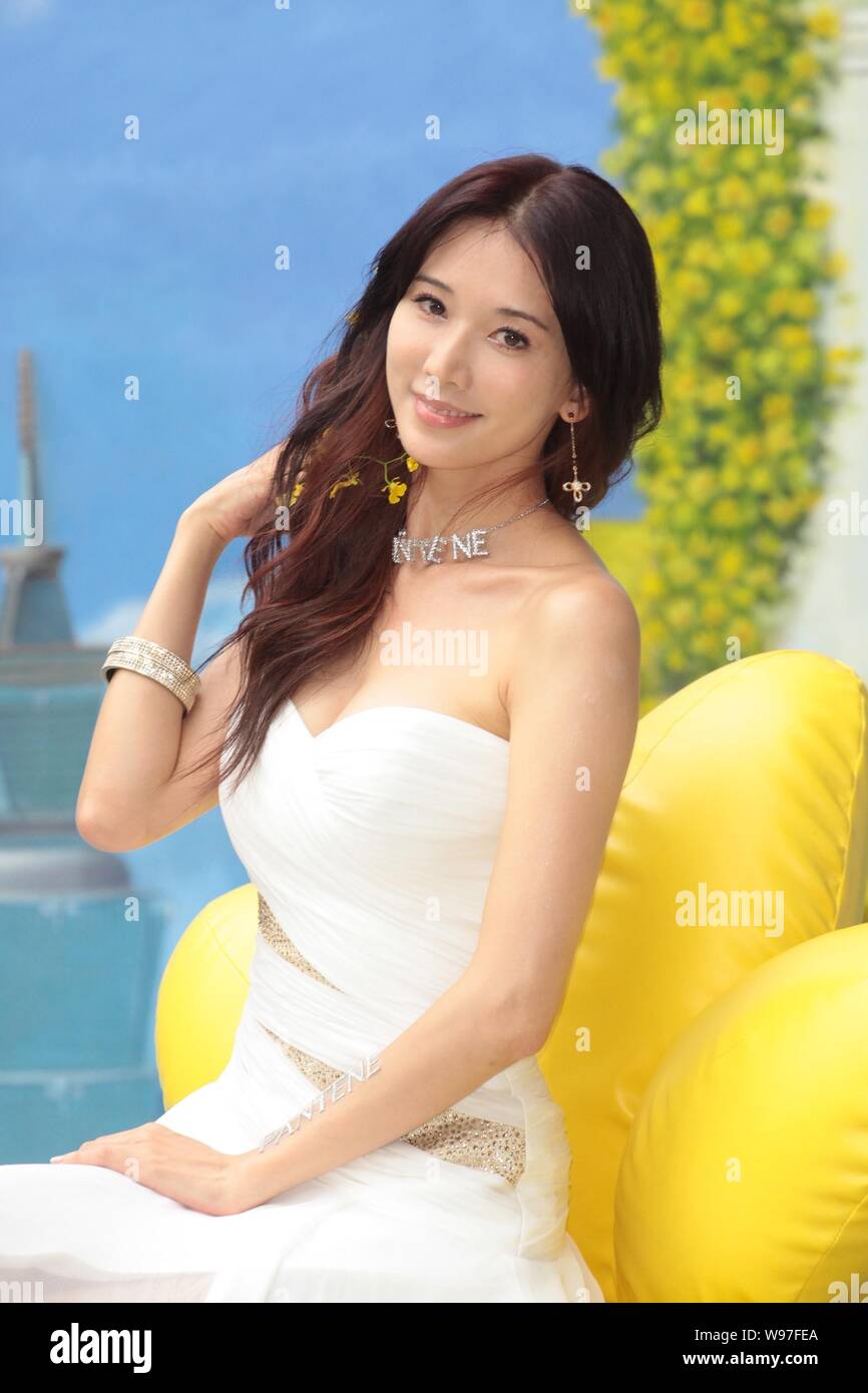 Taiwanese model and actress Lin Chi-ling poses at a promotional event ...