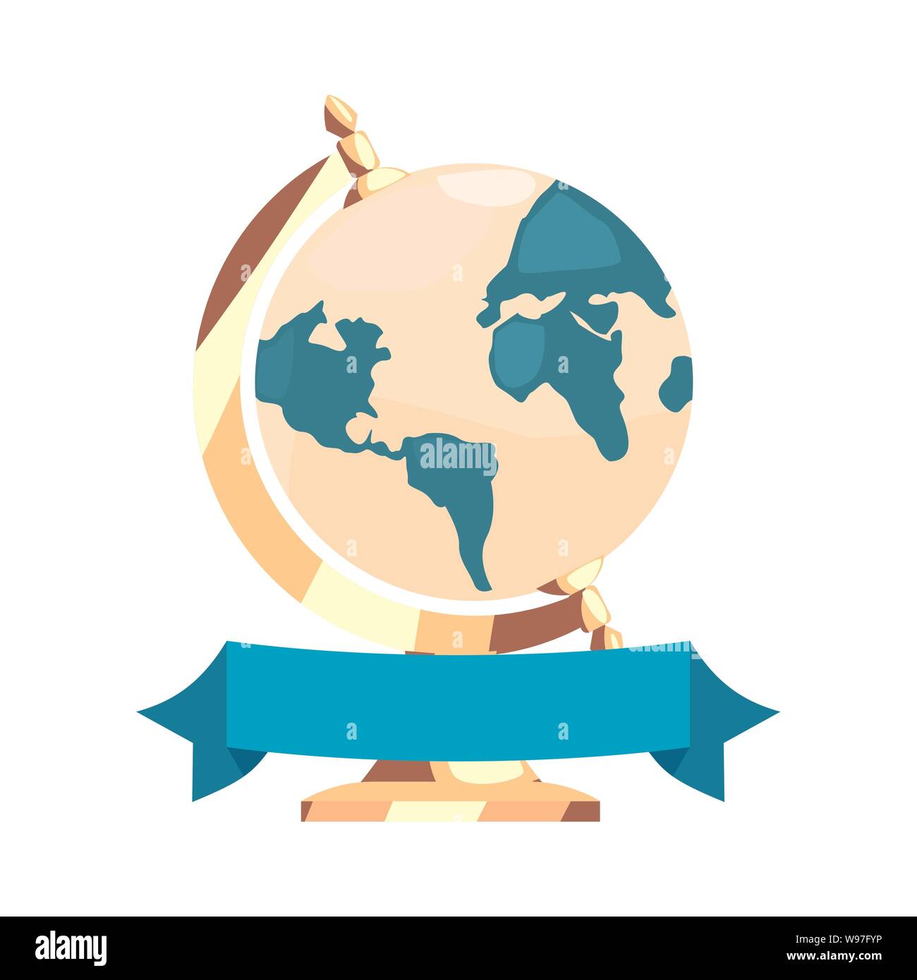 globe map back to school vector illustration Stock Vector Image & Art ...