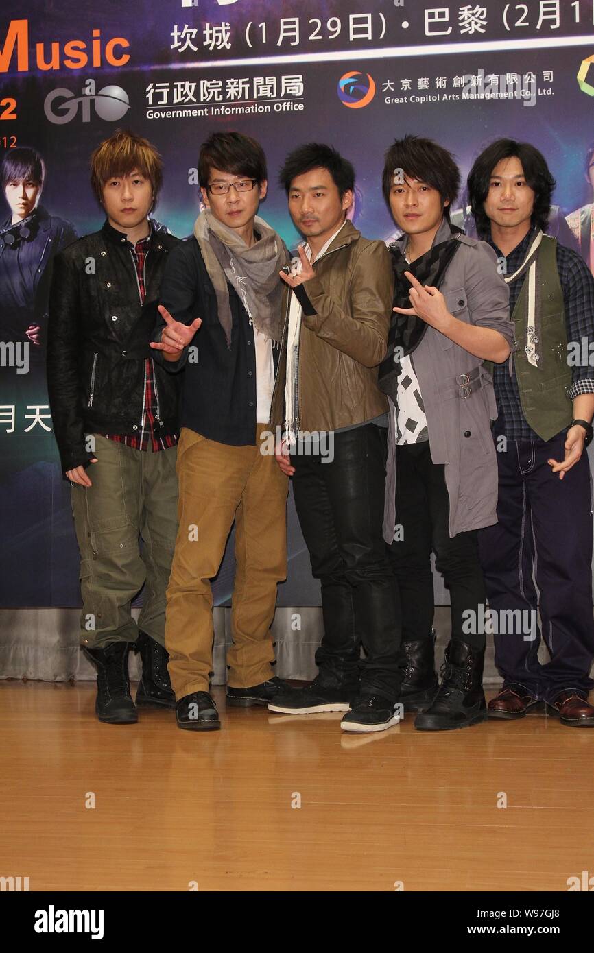 (From left) Ashin Chan, Ming Lau, Richard Stone, Monster Wen and ...