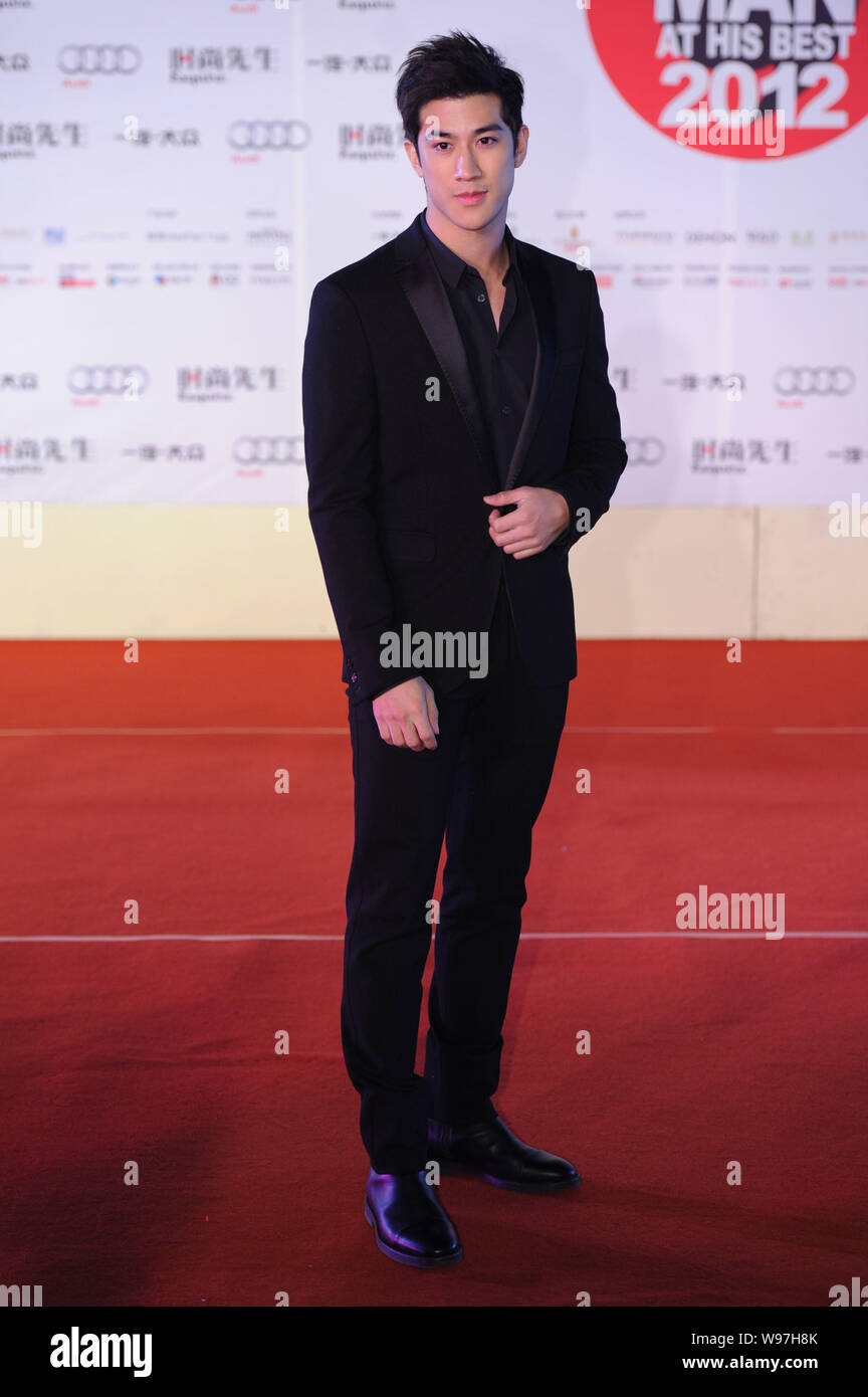 Hong Kong actor Aarif Rahman Lee poses as he arrives for a gala by ...