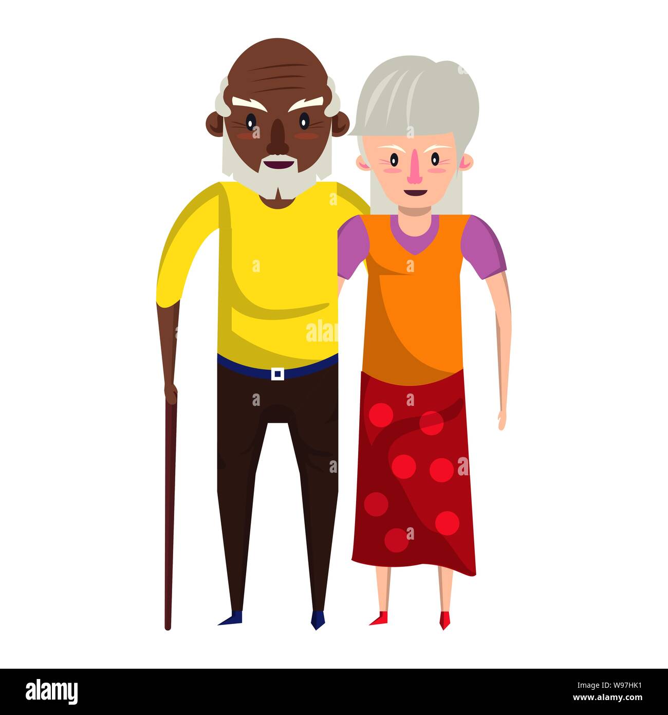 grandparents senior old people cartoon Stock Vector Image & Art - Alamy