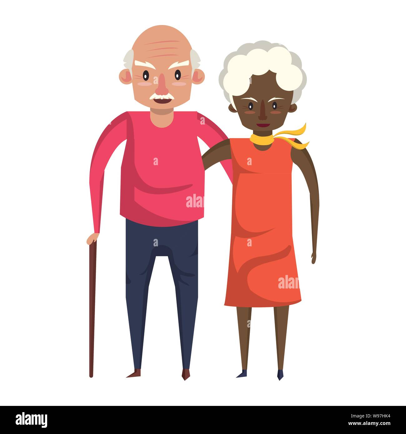 grandparents senior old people cartoon Stock Vector Image & Art - Alamy