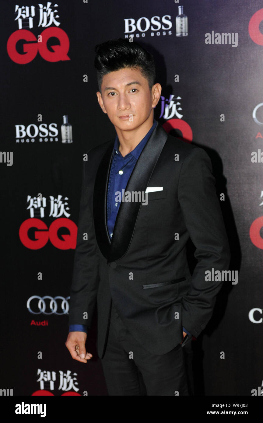 Taiwanese singer and actor Nicky Wu or Nicholas Wu poses on the red carpet as he arrives for the ...