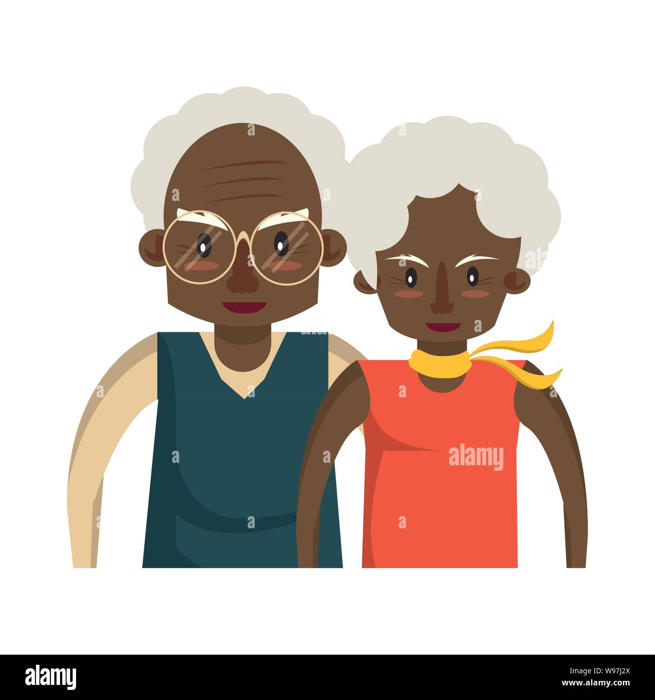 grandparents senior old people cartoon Stock Vector Image & Art - Alamy