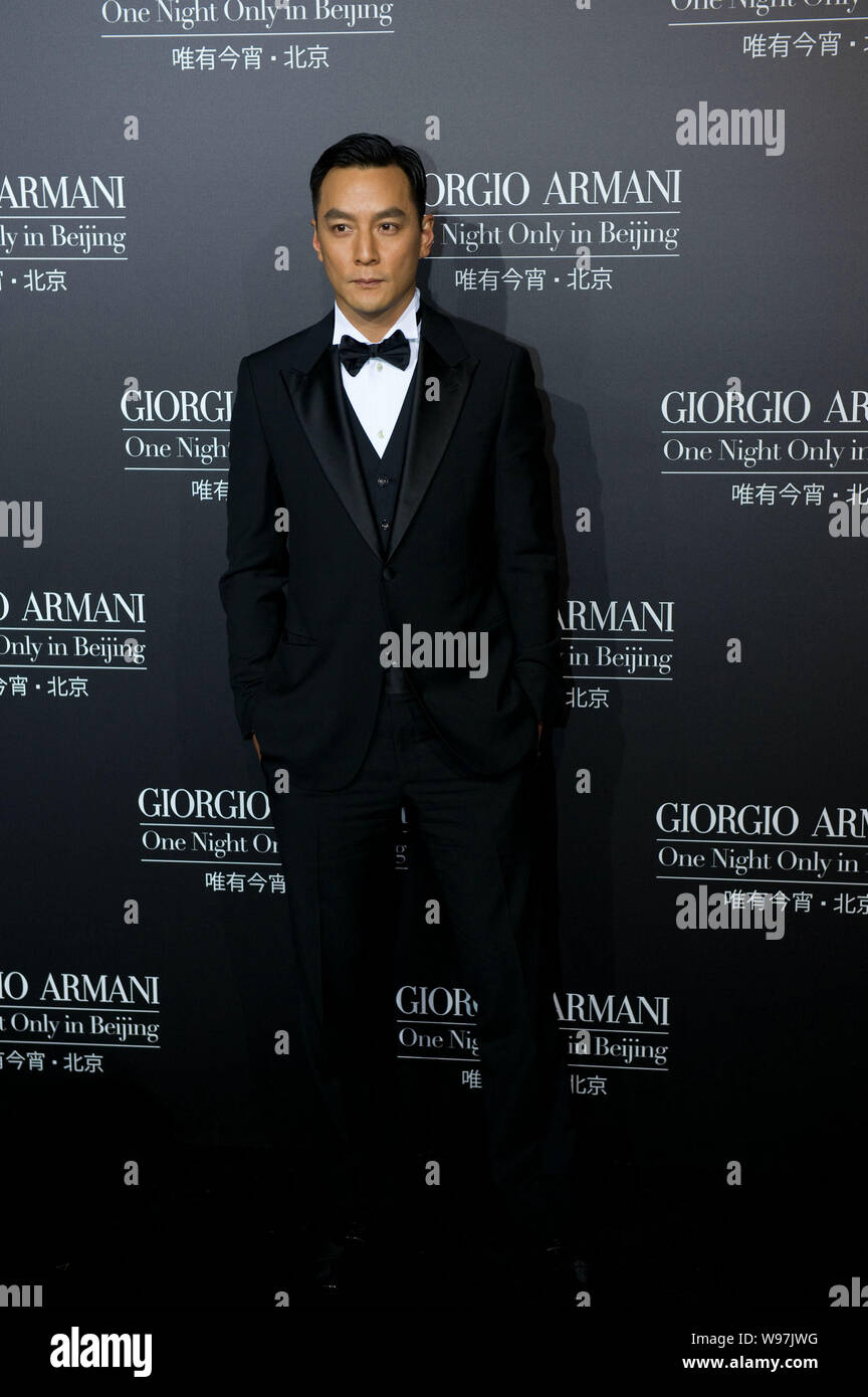 Hong Kong actor Daniel Wu poses at the red carpet ceremony before the ...