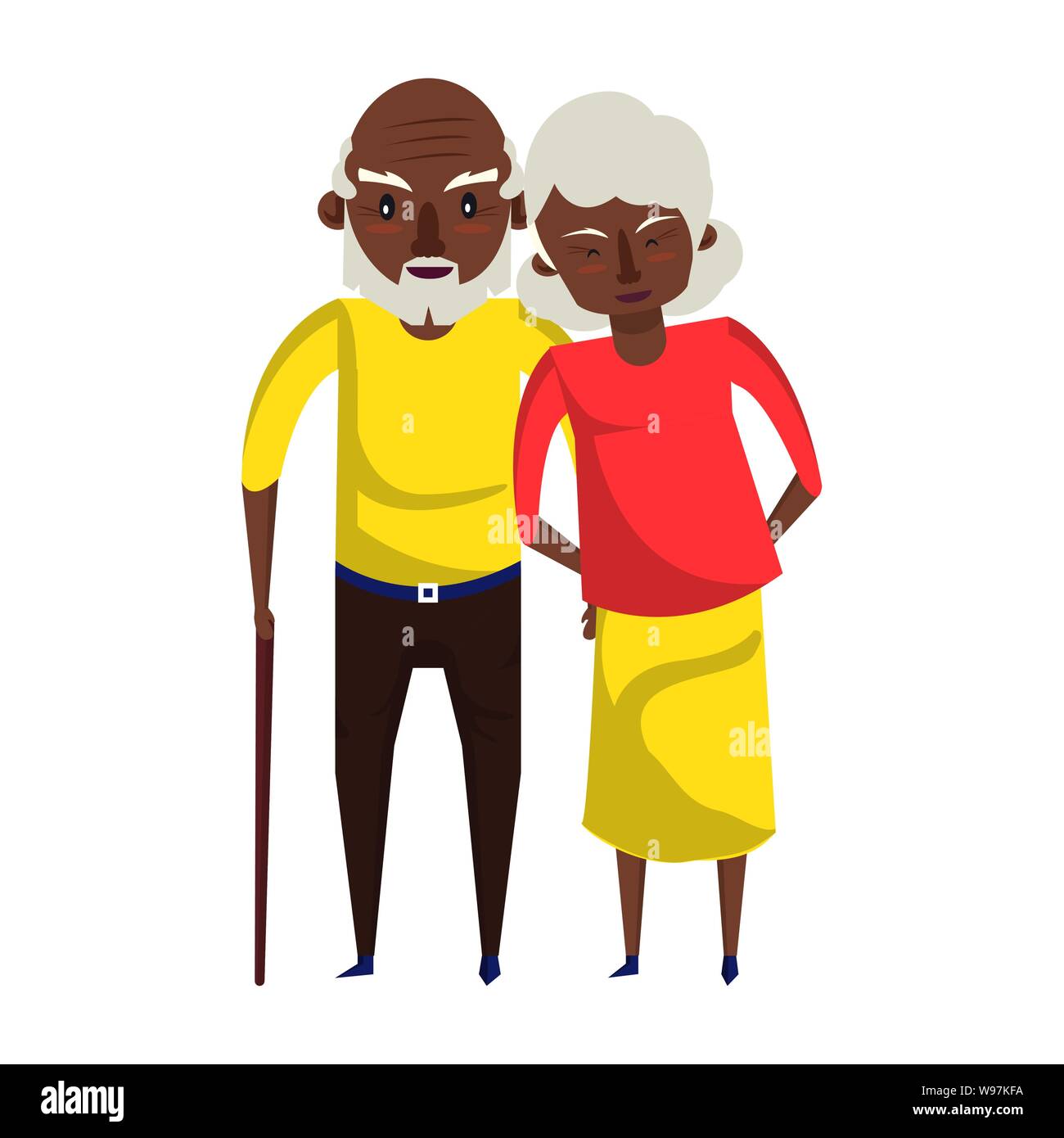 grandparents senior old people cartoon Stock Vector Image & Art - Alamy