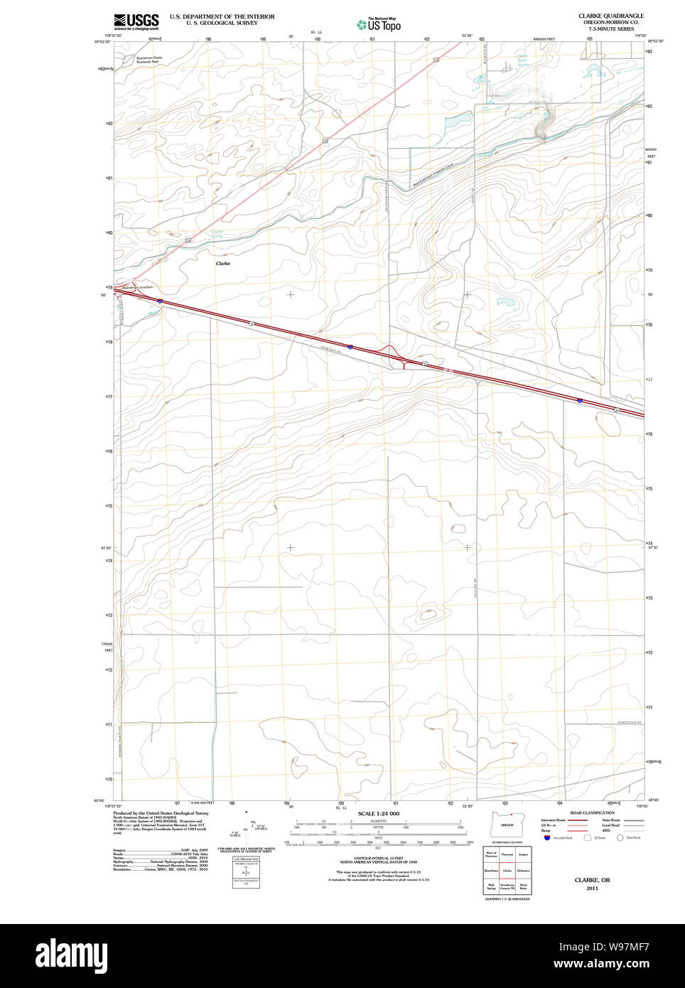 Map oregon usgs hi-res stock photography and images - Alamy
