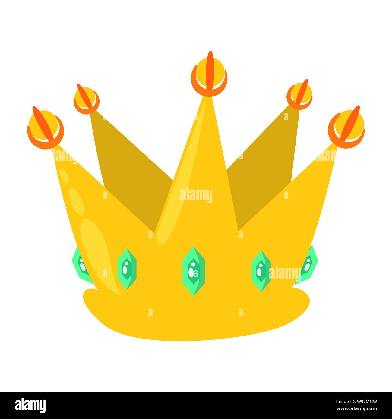 crown king luxury insignia cartoon Stock Vector Image & Art - Alamy