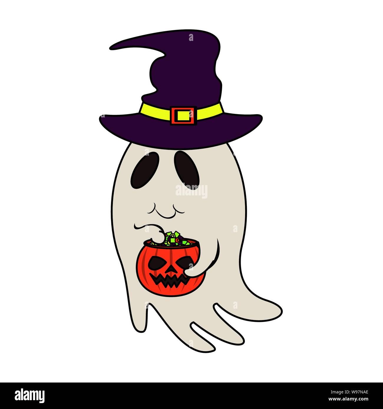 halloween october scary celebration cartoon Stock Vector Image & Art ...