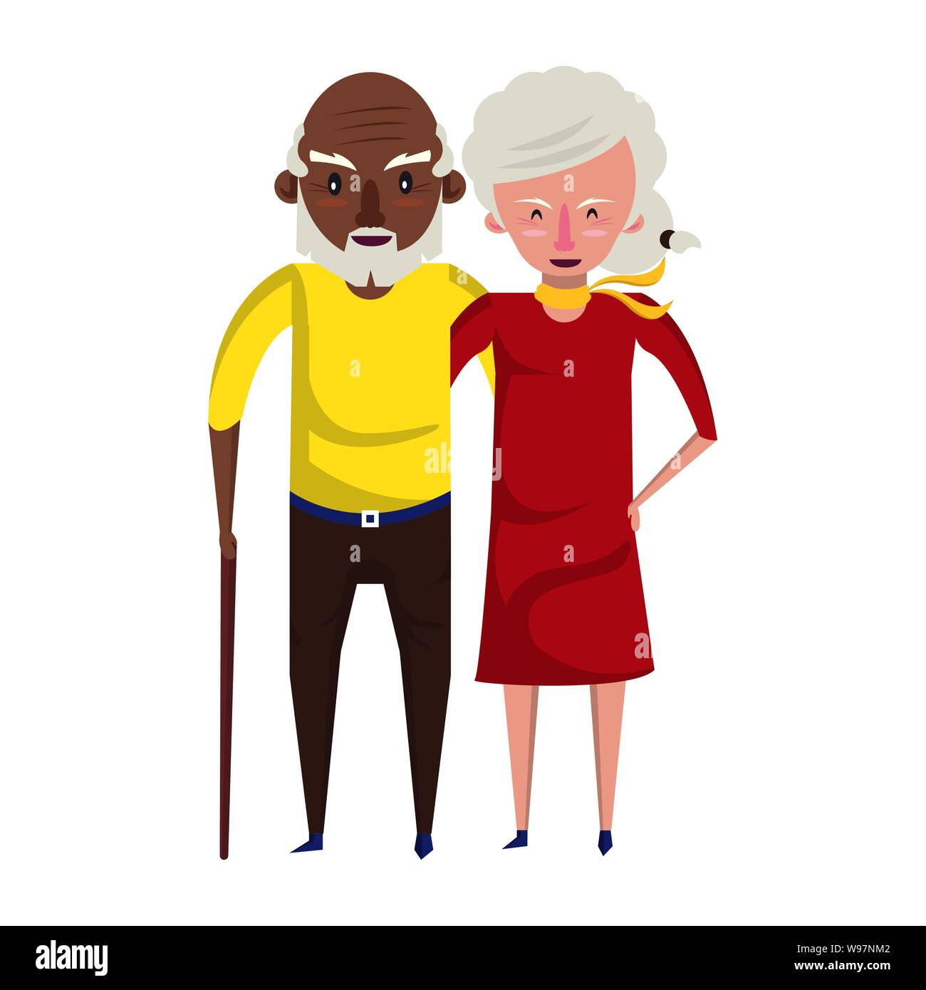 grandparents senior old people cartoon Stock Vector Image & Art - Alamy