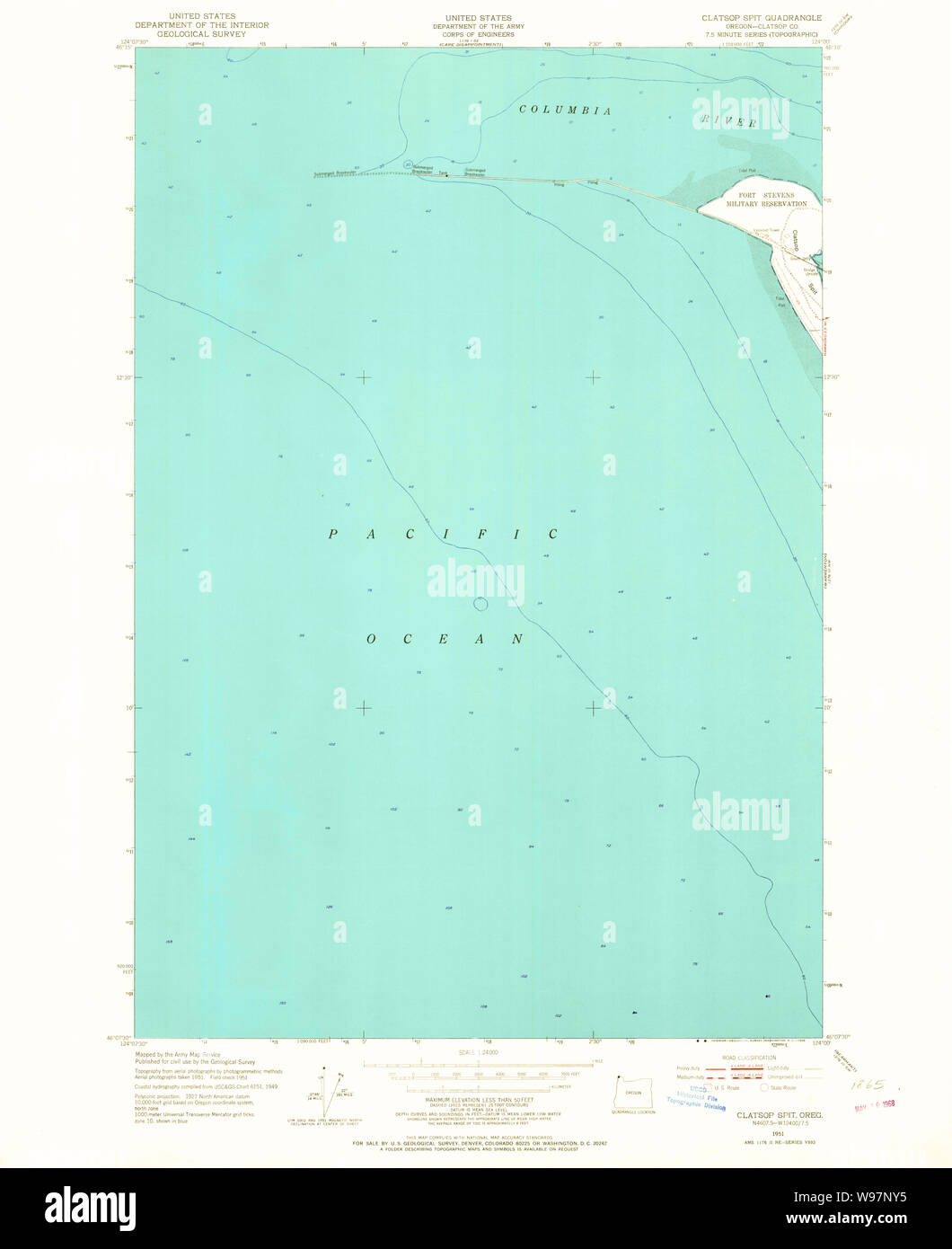 Map of clatsop hi-res stock photography and images - Alamy