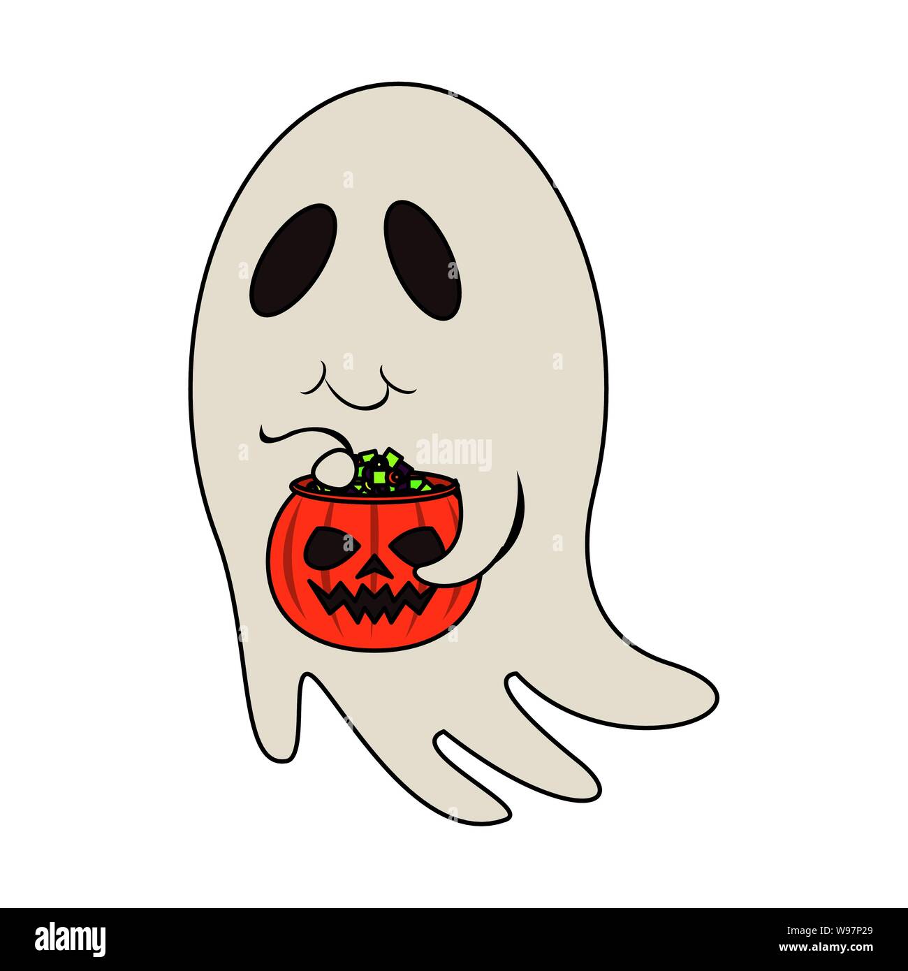 halloween october scary celebration cartoon Stock Vector Image & Art ...