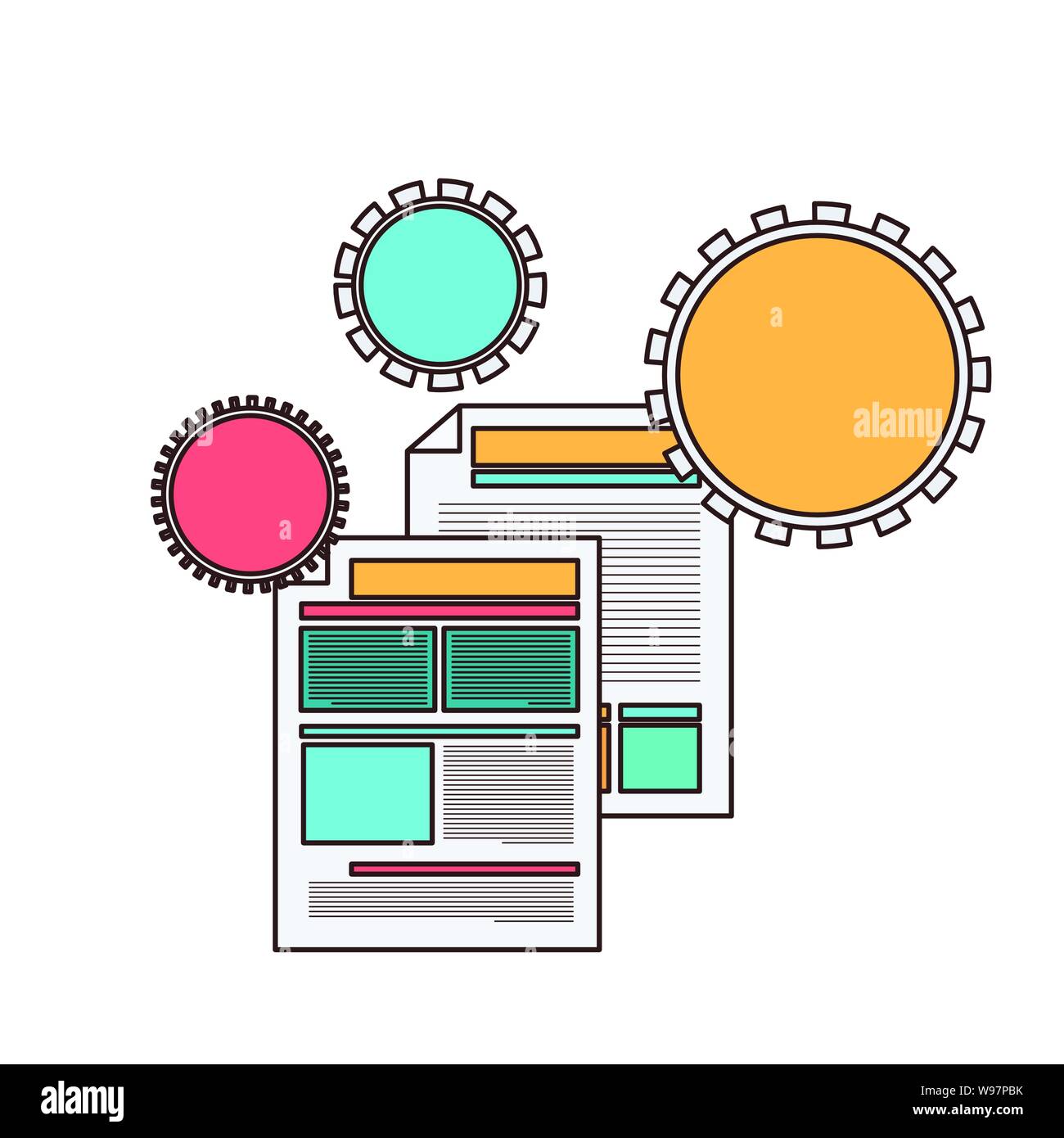 file sheet in white background Stock Vector Image & Art - Alamy