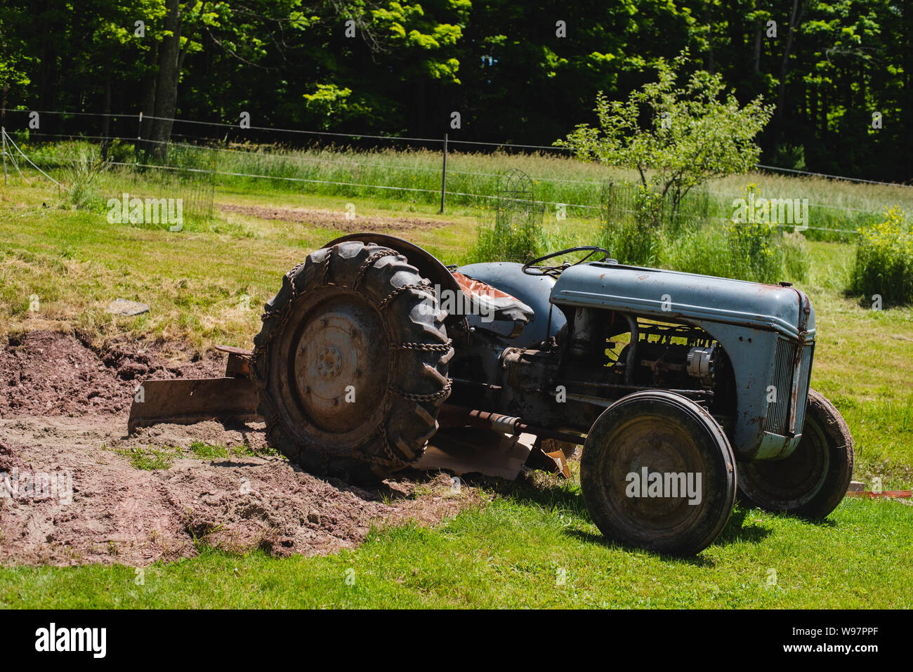A vintage 1940s Ford Tractor Stock Photo - Alamy