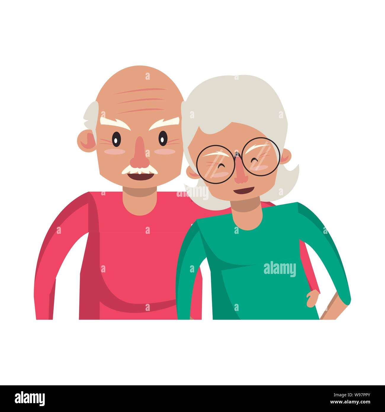 grandparents senior old people cartoon Stock Vector Image & Art - Alamy