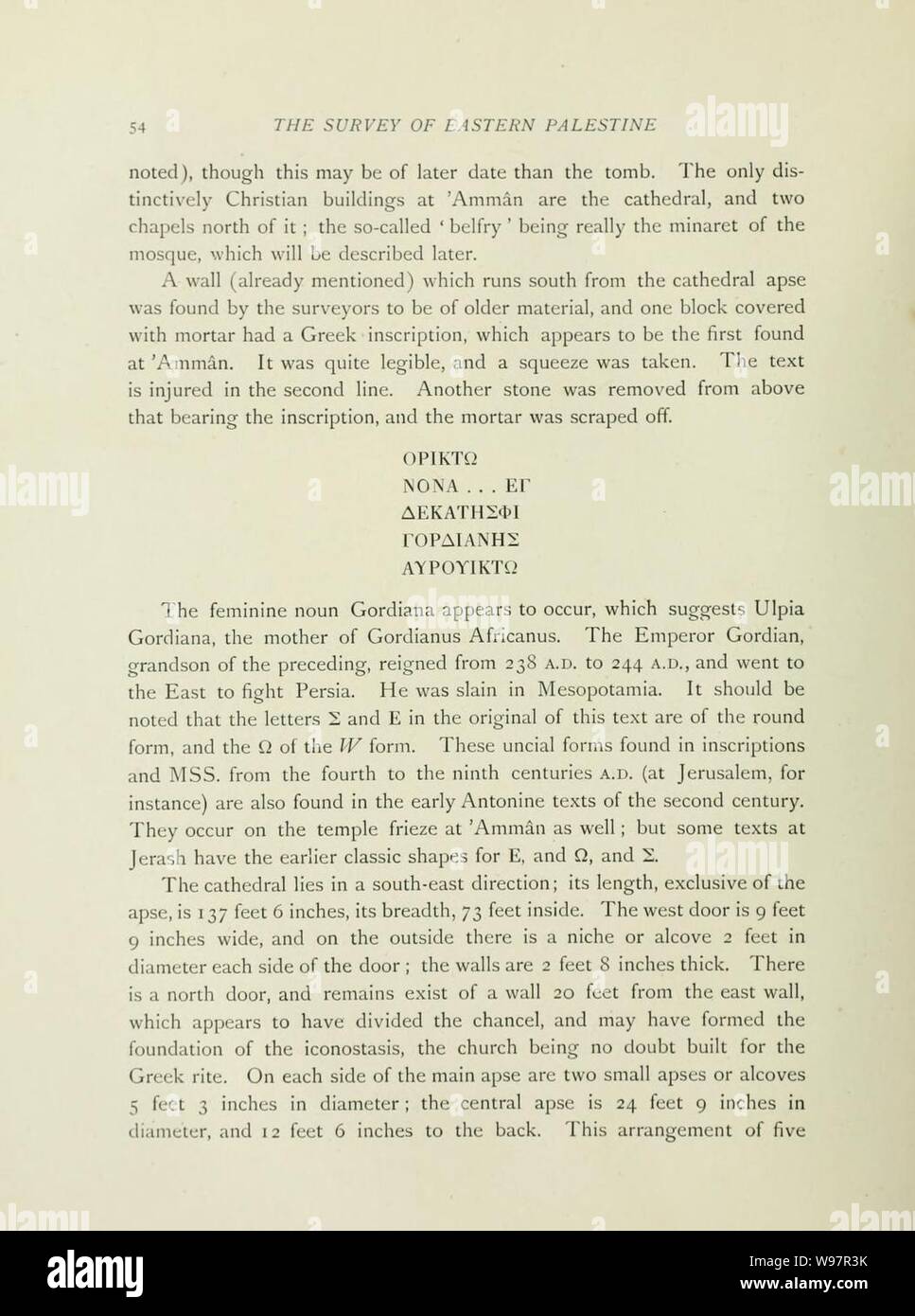 Description of cathedral amman - surveyofeasternp00conduoft 0104 Stock ...