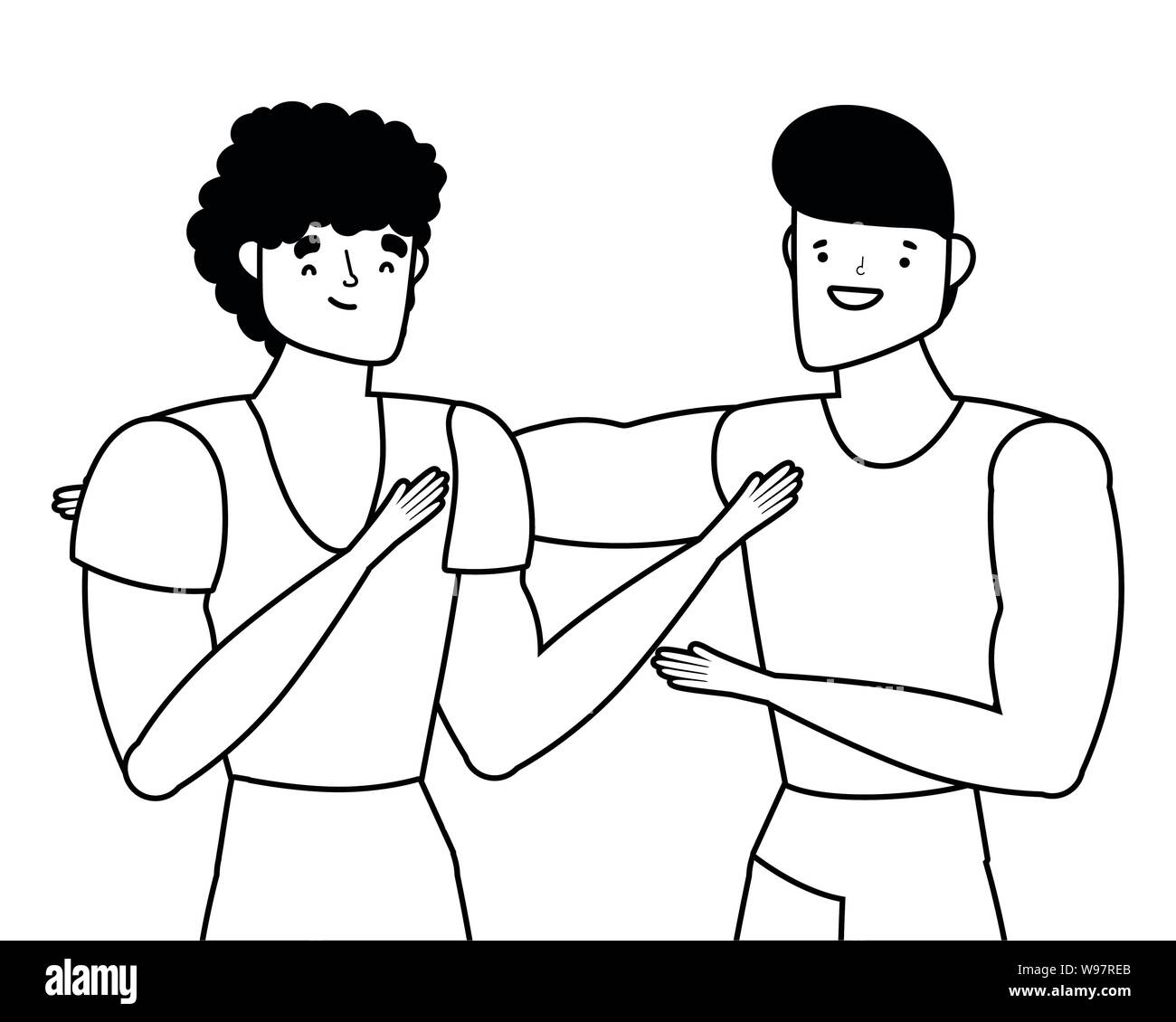 Avatar men design, Boys males friends person and human theme Vector ...