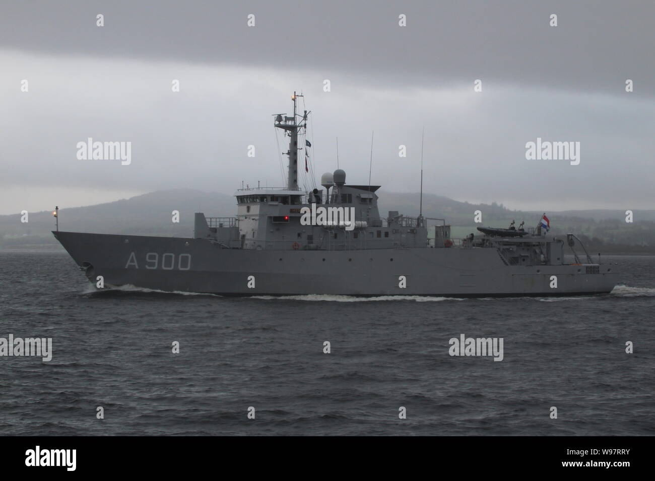 HNLMS Mercuur (A900), a submarine support vessel of the Royal ...