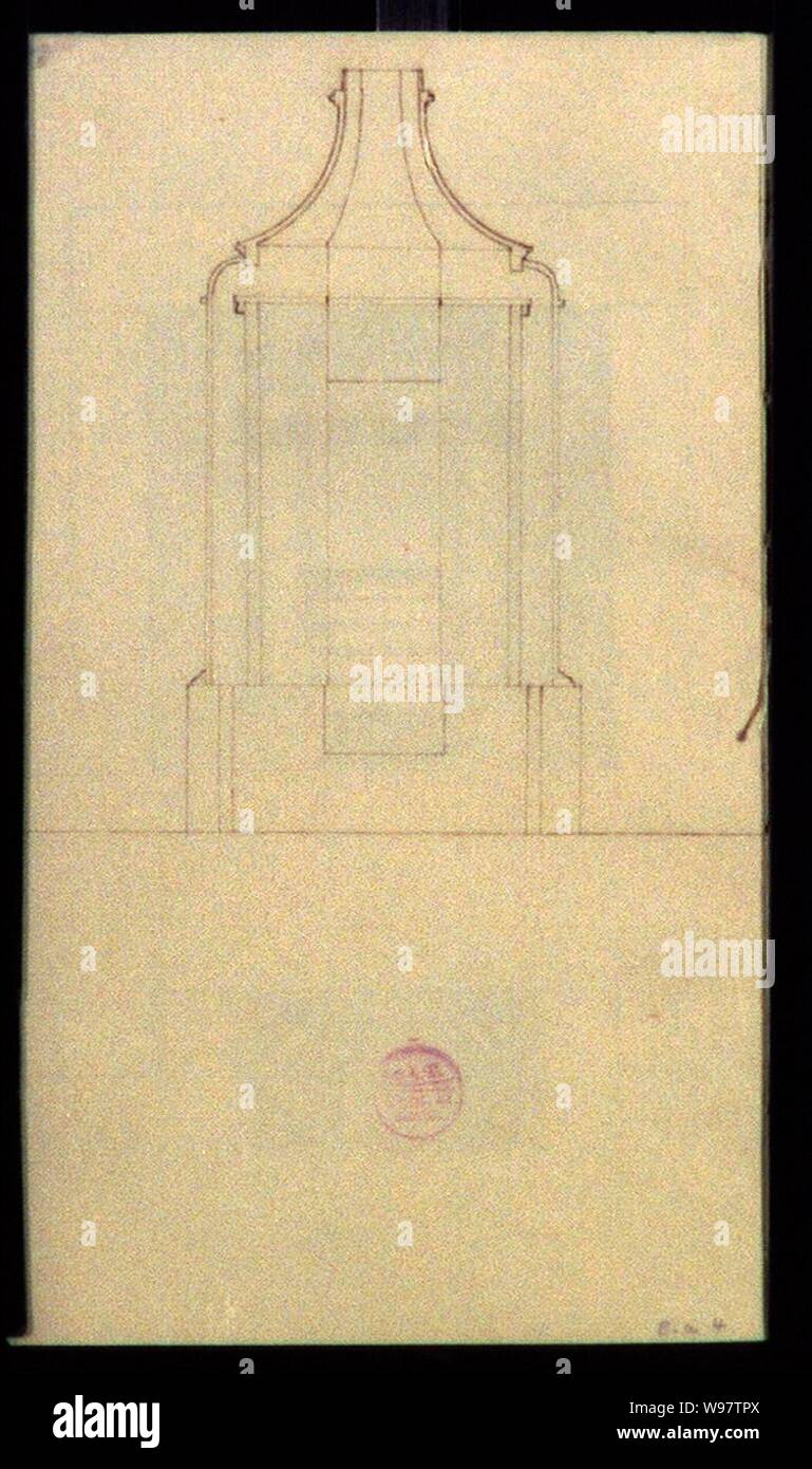 Design drawing for stove. Front Stock Photo - Alamy
