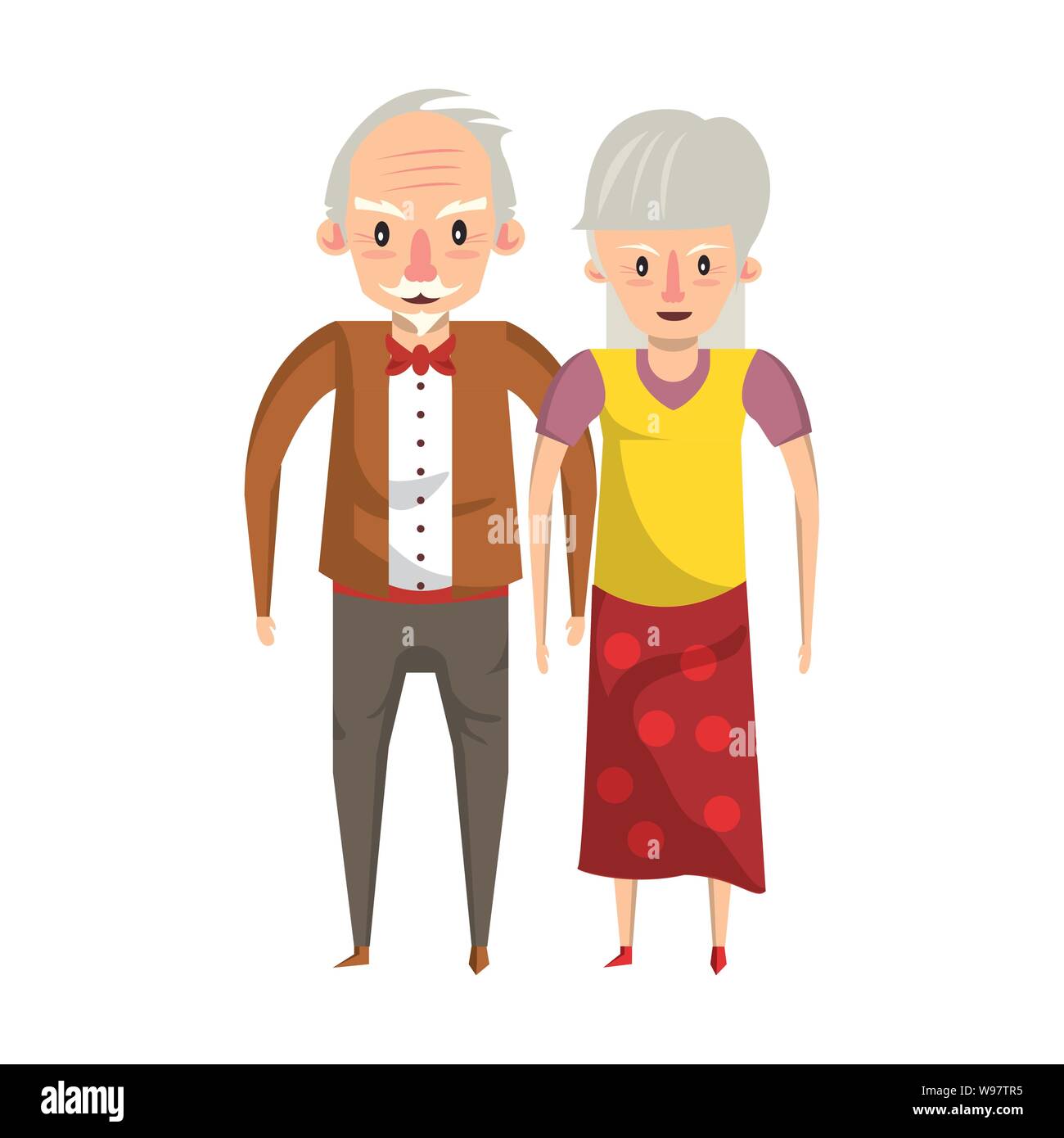 grandparents senior old people cartoon Stock Vector Image & Art - Alamy