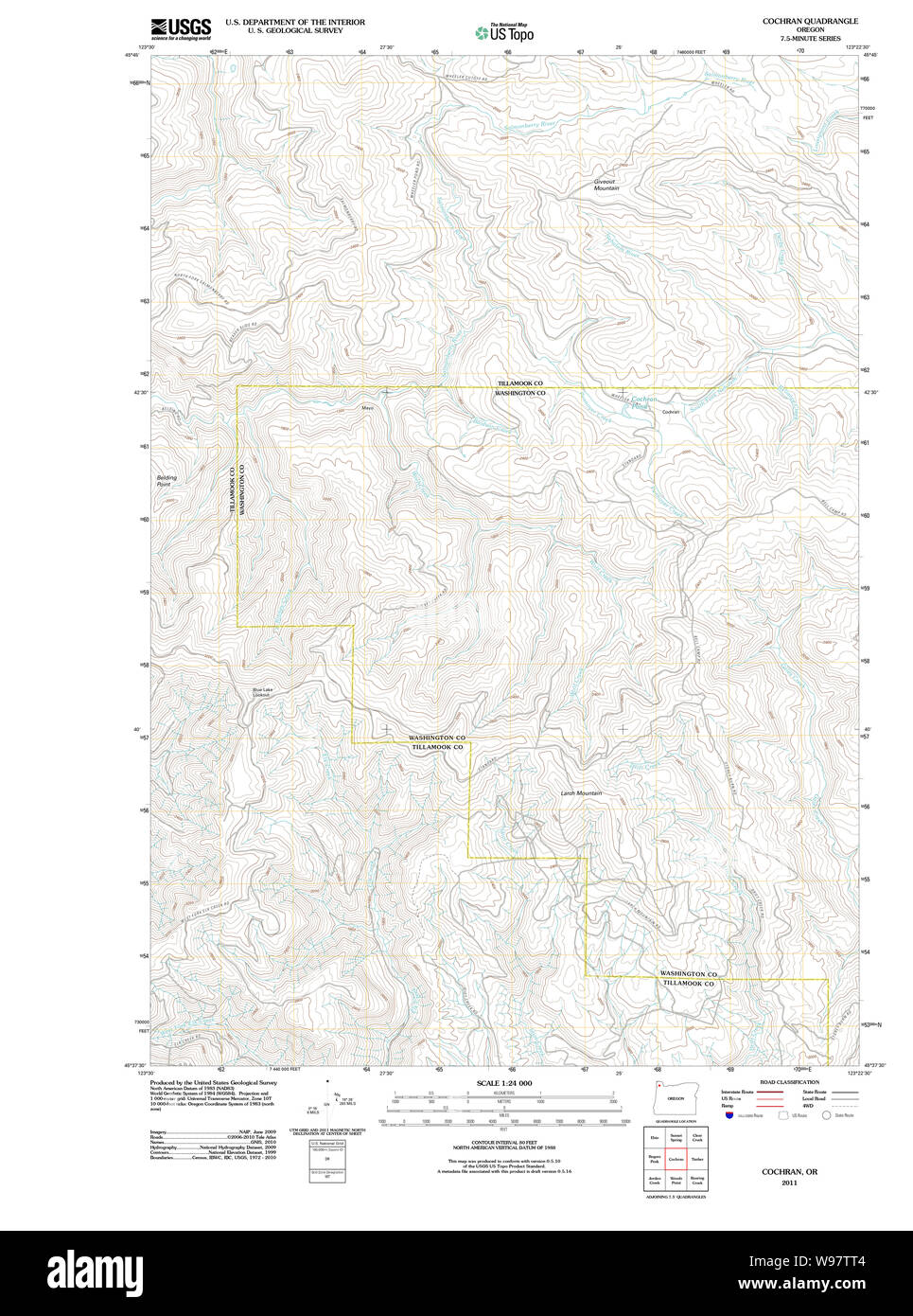Map oregon usgs hi-res stock photography and images - Alamy