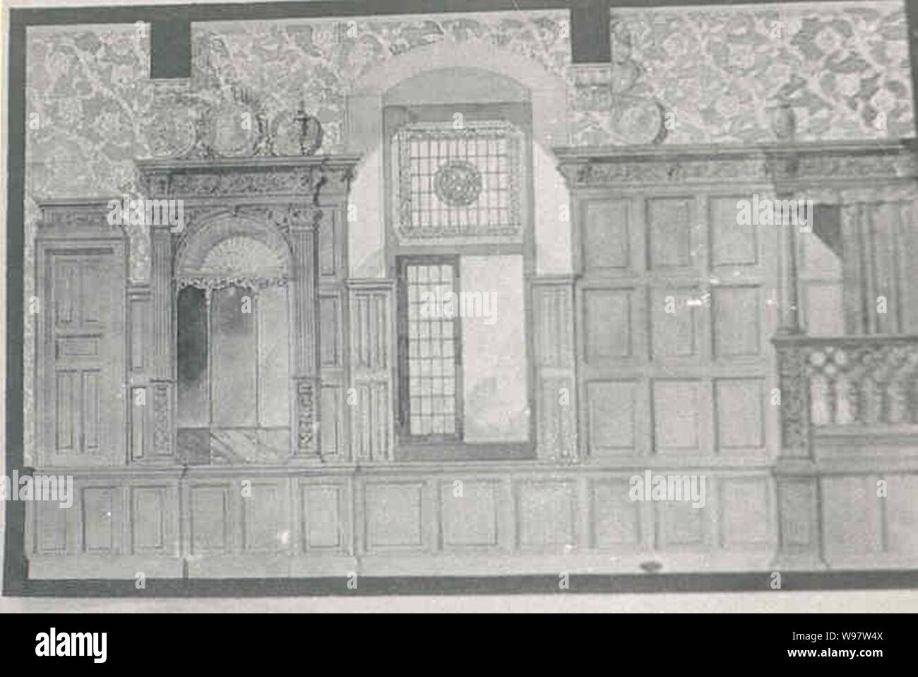 Design for Room 20 in Kasteel De Haar by Pierre Cuypers 0526 Stock ...