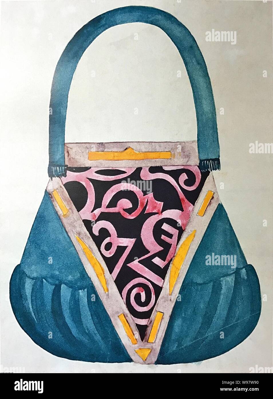 Design of Women Bag (Rozanova, 1917) 1 Stock Photo - Alamy
