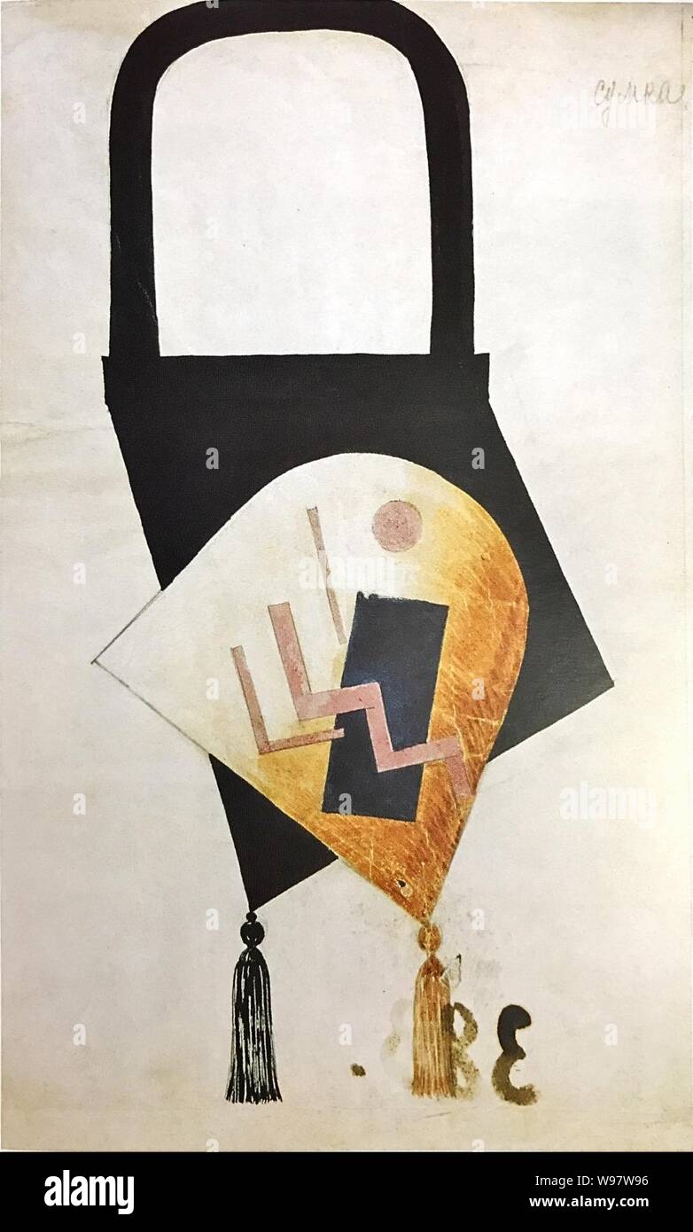 Design of Women Bag (Rozanova, 1917) 2 Stock Photo - Alamy
