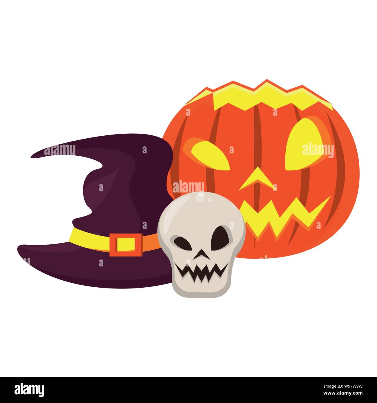 halloween october scary celebration cartoon Stock Vector Image & Art ...