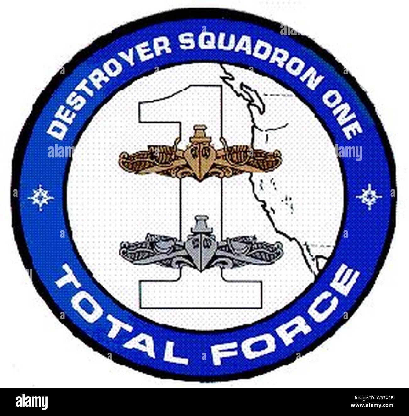 DESRON ONE insignia Stock Photo - Alamy