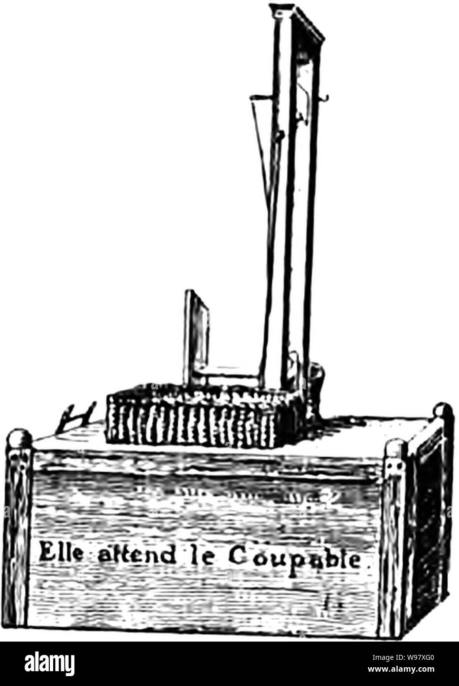 Dessin de la guillotine Stock Photo - Alamy