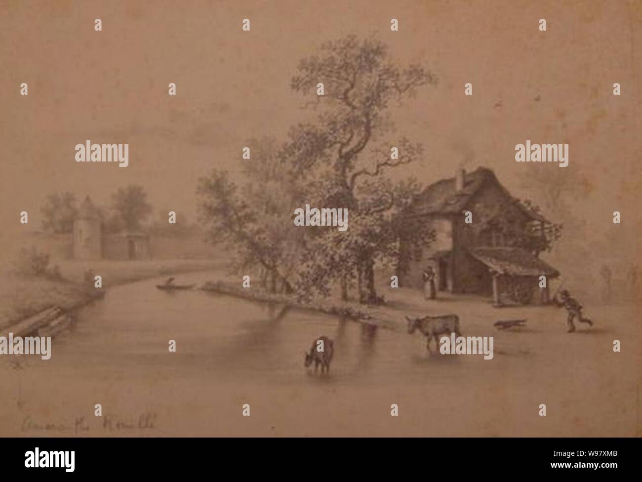 Dessin paysage hi-res stock photography and images - Alamy