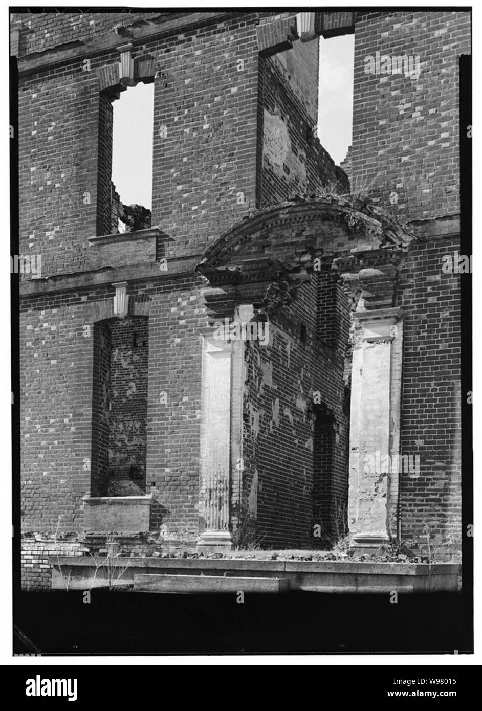 Detail facade of Rosewell Plantation Gloucester County Virginia Stock ...