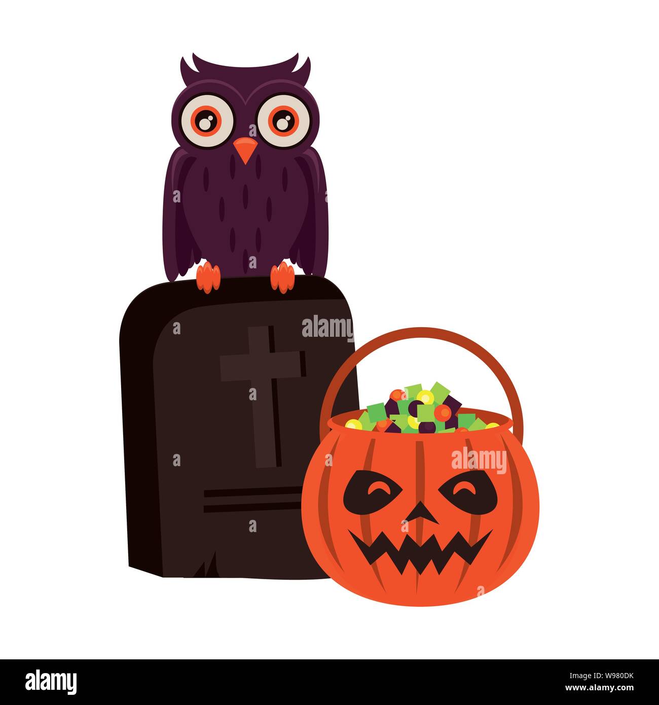 halloween october scary celebration cartoon Stock Vector Image & Art ...