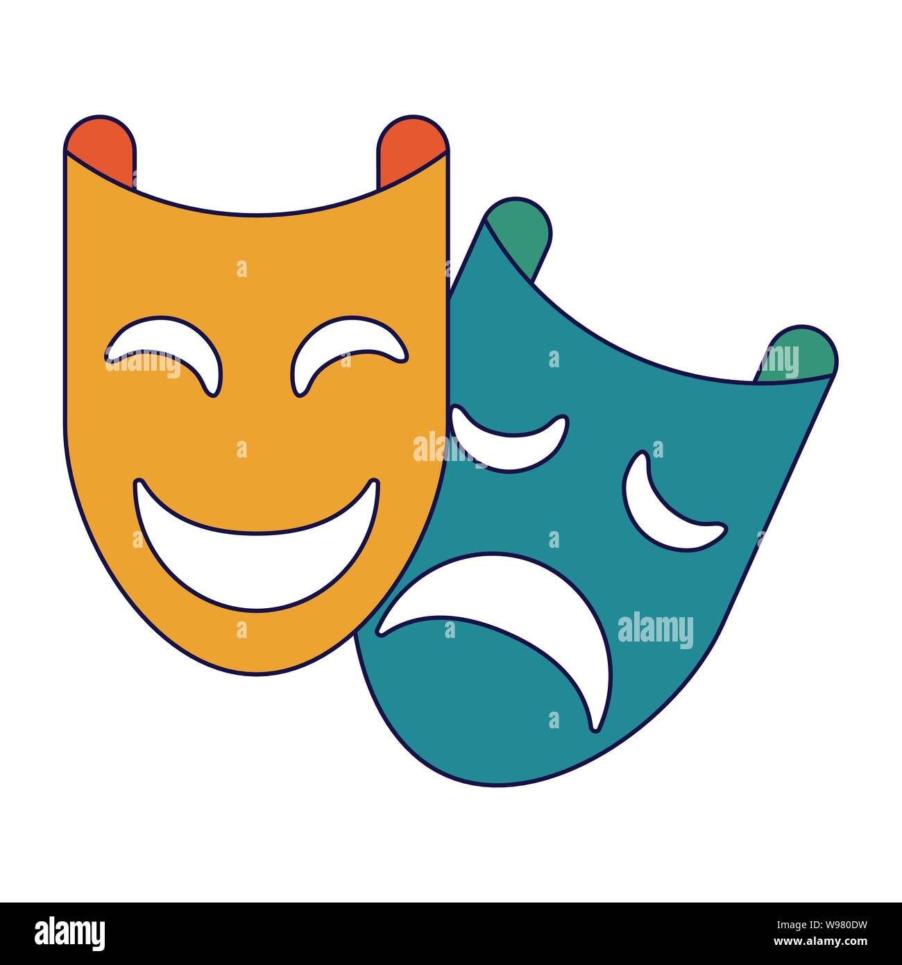 party masks festive celebration cartoon Stock Vector Image & Art - Alamy