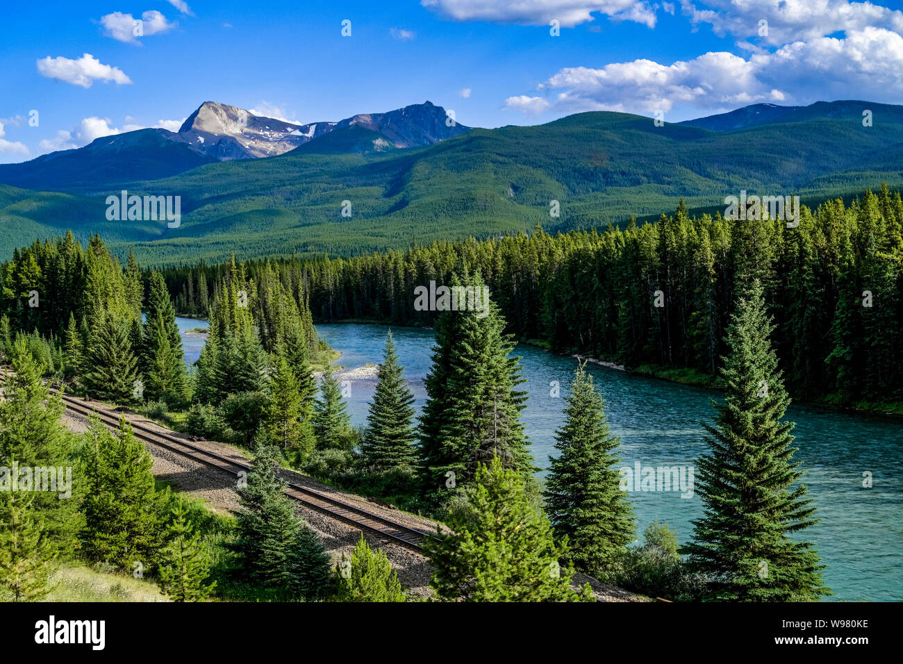 The bow river banff national park hi-res stock photography and images ...
