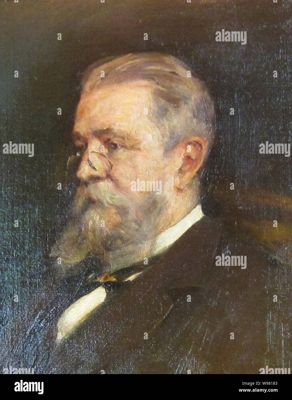 Detail of portrait of William Lowthian Green by Frederic Yates, The ...