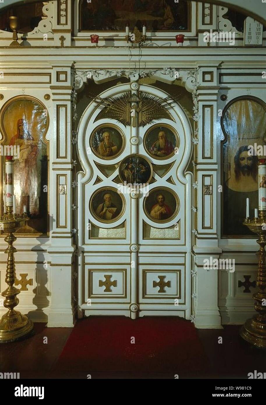 DETAIL OF ROYAL DOORS Holy Ascension Russian Orthodox Church (Unalaska ...
